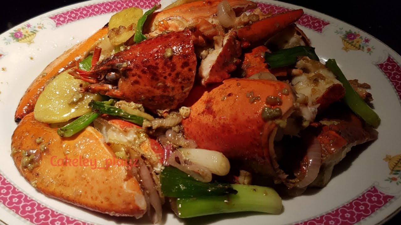 Stir Fry Chinese Lobster Ginger Scallion Style | Cooking ASMR - YouTube