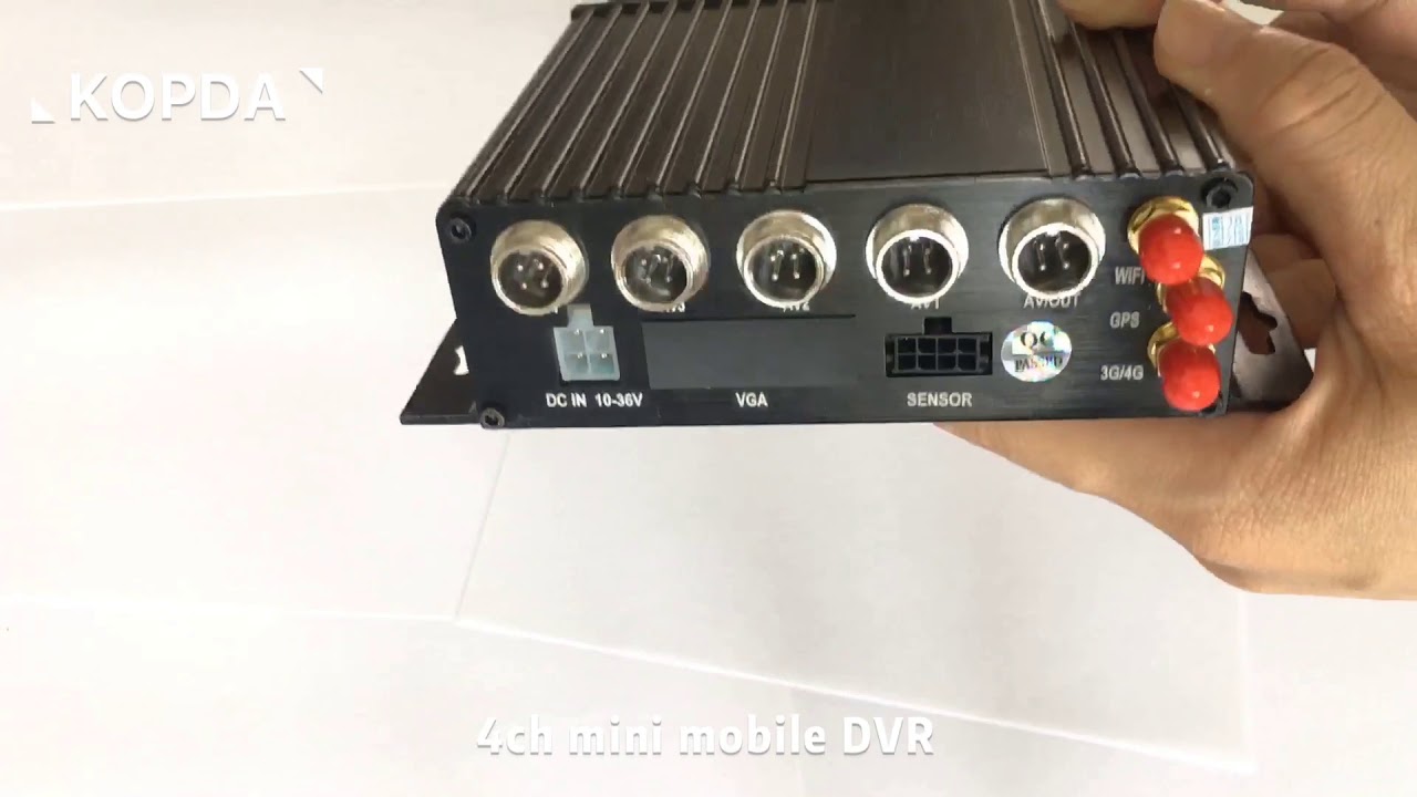 Dual SD card recording mobile DVR - YouTube
