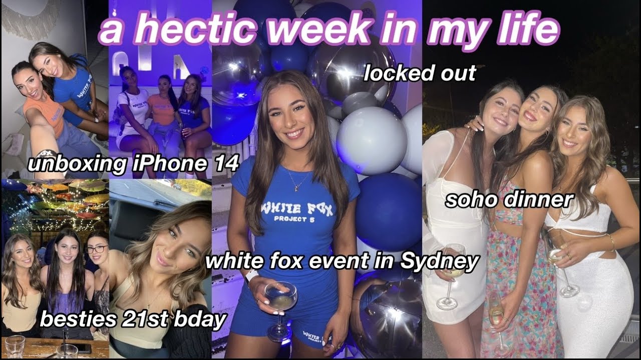 WEEK IN MY LIFE- White fox event in Sydney, 21st birthday, new phone ...