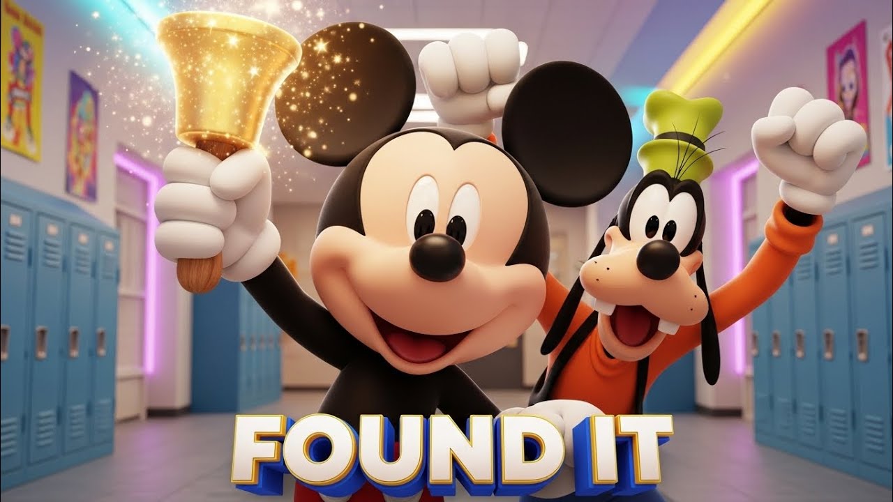 Mickey Mouse & Goofy Find the School Bell! 🔔 Fun Cartoon for Kids - YouTube