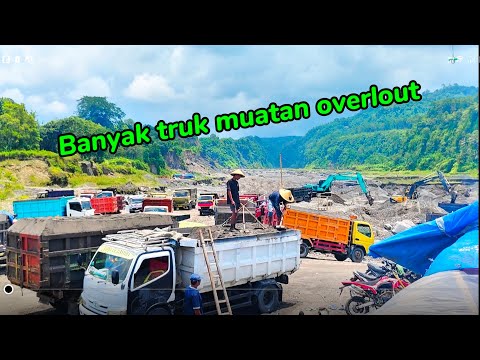 Tambang pasir pakek alat berat