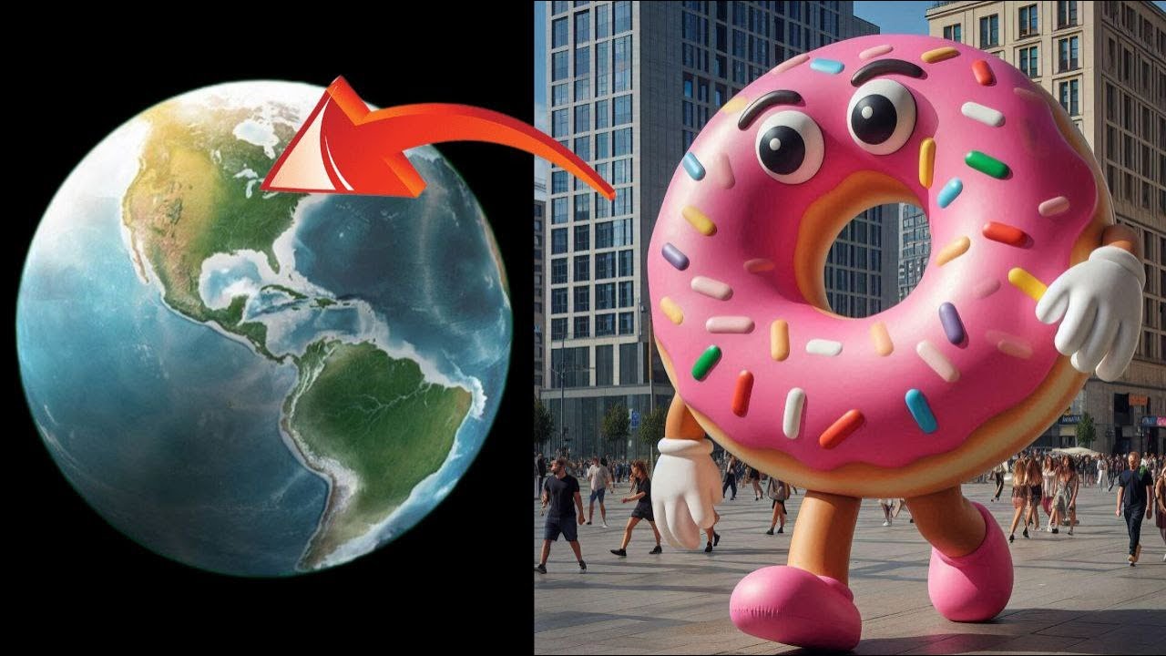 Giant Donut Statue in Springfield - Simpsons Style - YouTube