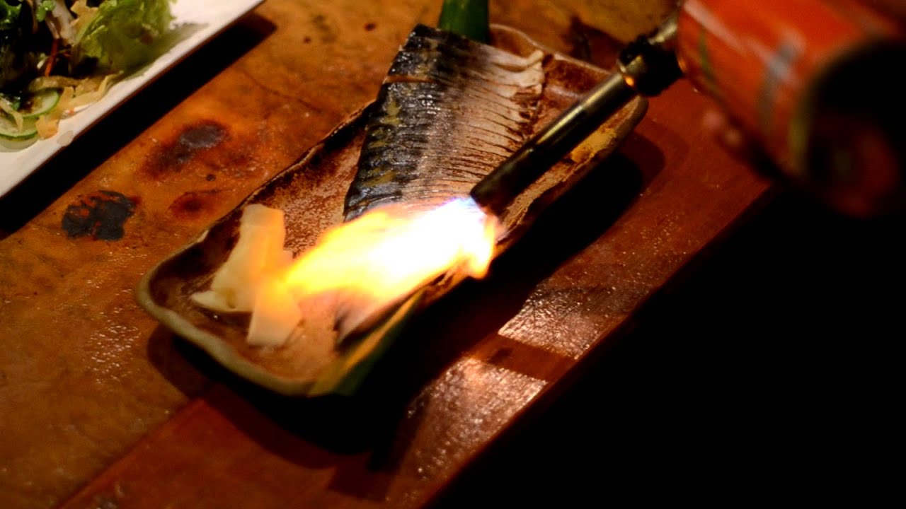how they burn fish in japan - YouTube
