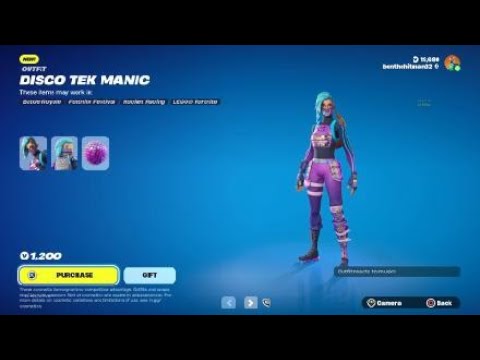 Fortnite March 21st Item Shop Disco Tek Manic Skin - YouTube