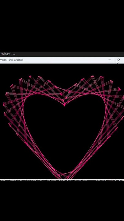 Amazing Python Design 12 π₯ Beautiful Heart Asmr Python Codeing Programming Youtube