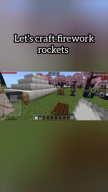 How to craft firework rockets in Minecraft ? #minecraft #craftings # ...