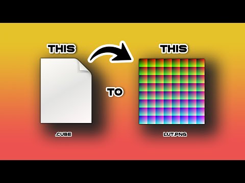 How To Convert LUT File To PNG