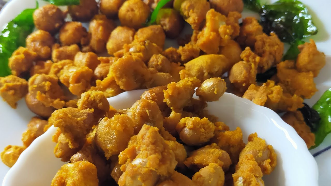 💚VEG peanut masala recipe | masala groundnut | besan masala peanuts ...