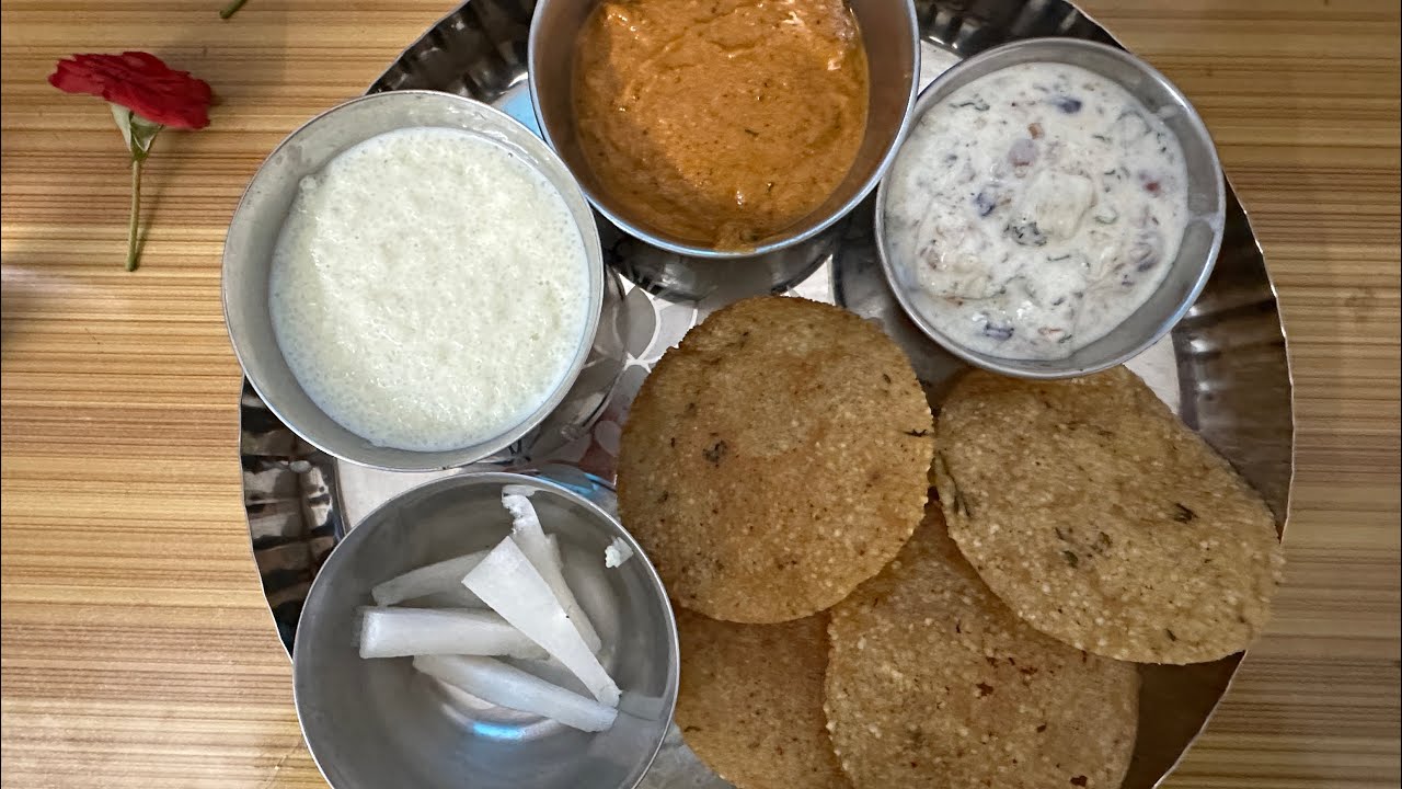 Navratri vrat thali Day -2 | Satvik thali | Fast thali / Falahari - YouTube