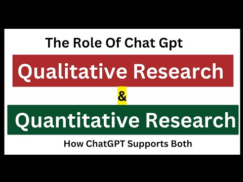 The Role of Chat GPT in Qualitative and Quantitative Research - YouTube