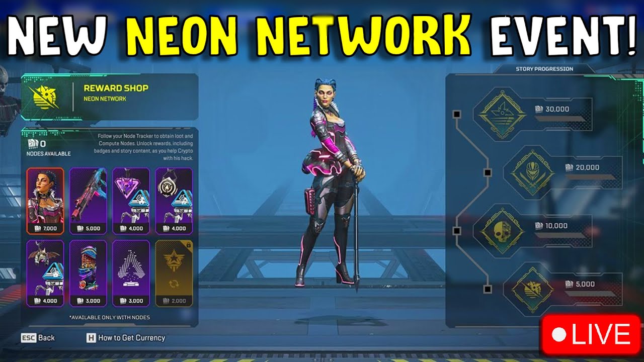 NEW Neon Network Event & Valkyrie Prestige Skin | Apex Legends Live ...