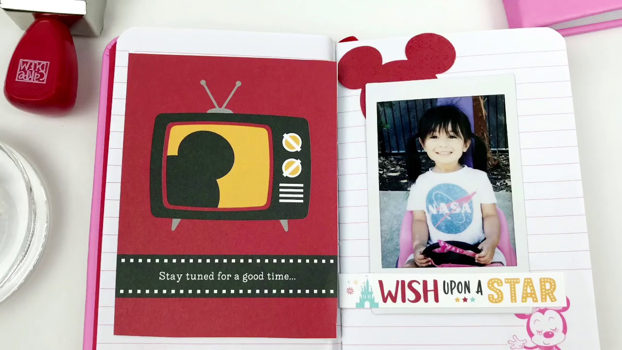 DIY/altered Disney Mini Autograph books! - YouTube