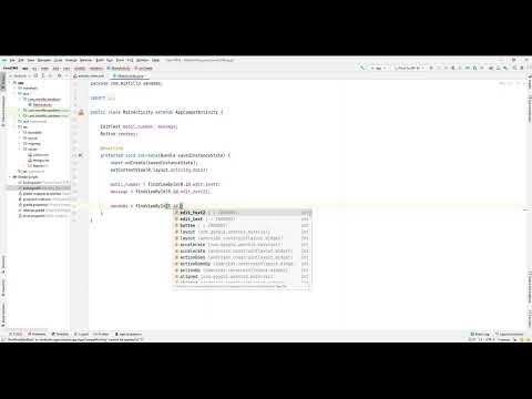 Android Studio Send SMS with Java - YouTube