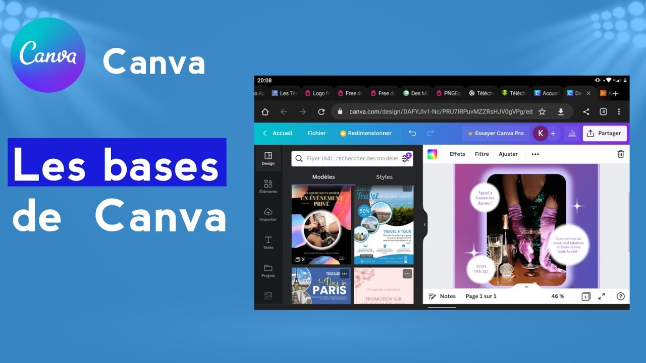 Comment faire des conceptions Graphique sur Canva (tuto Canva/Graphic ...