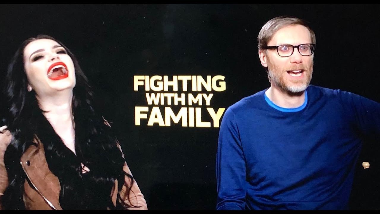 Paige from WWE and Stephen Merchant talk about Fighting With My Family ...