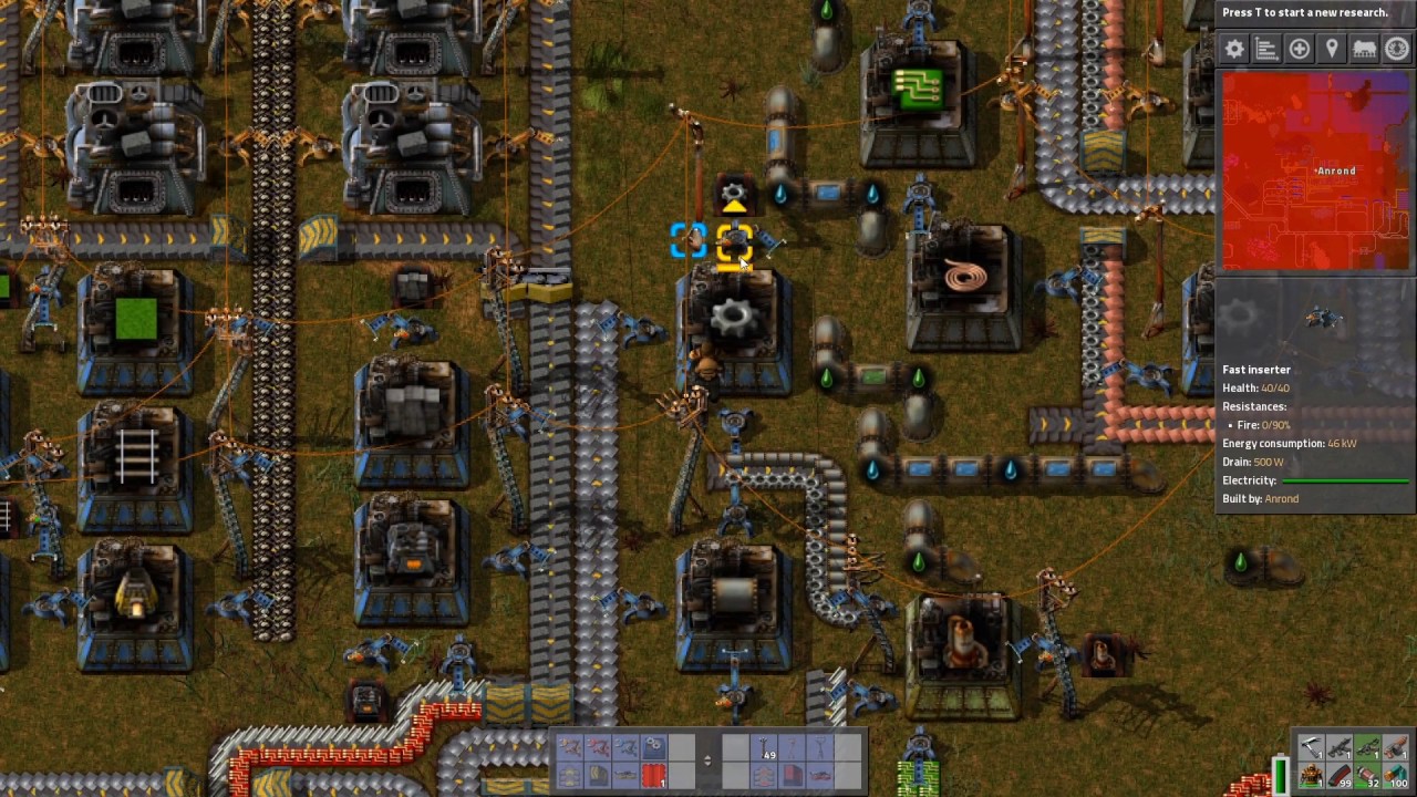 Factorio Mega Map #41 - Redesign 9/9: Inserter Conditioning - YouTube