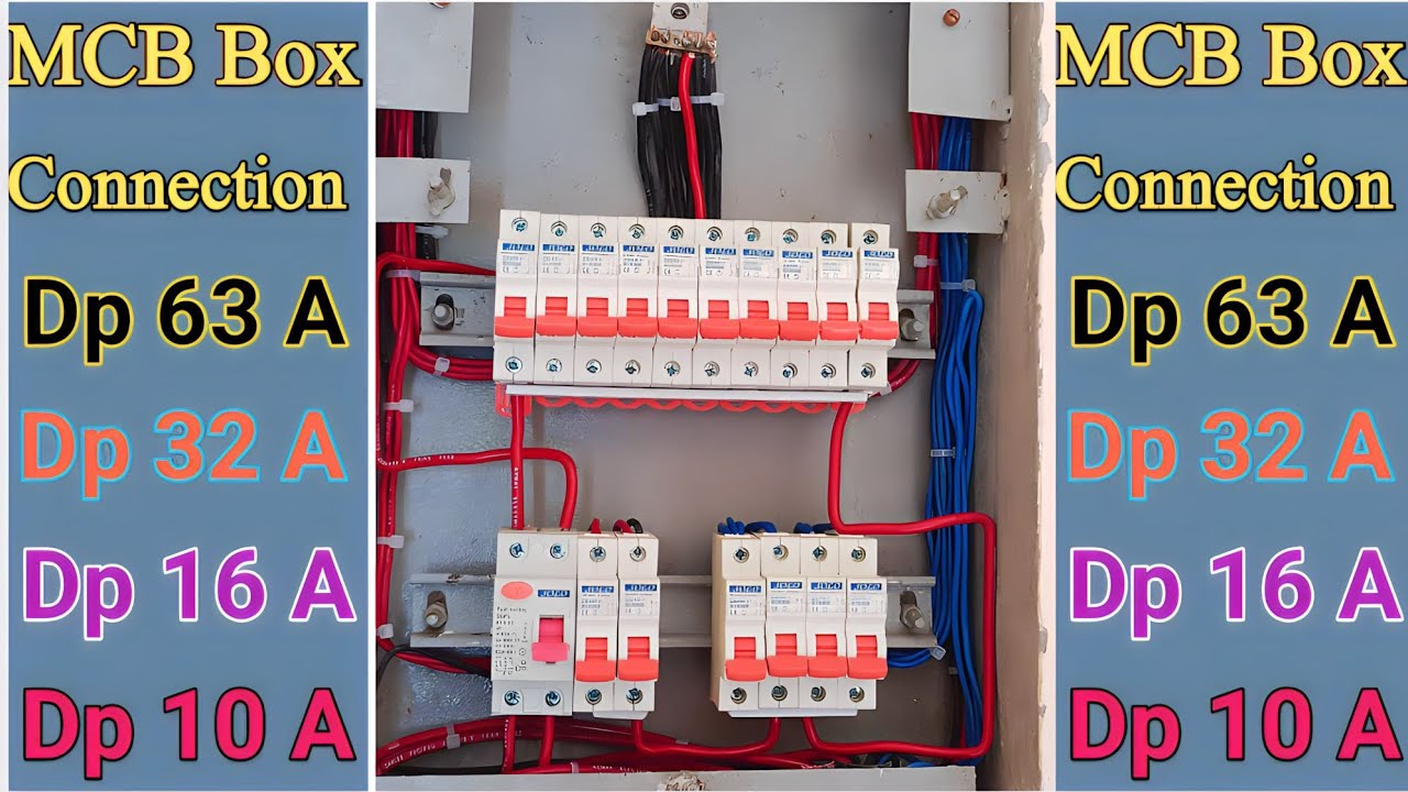 MCB Box Connection || Ac Circut Normal Load power load Circut MCB ...