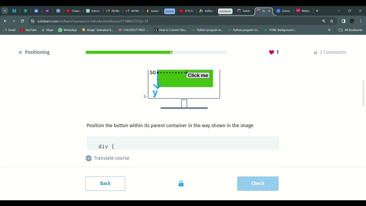 25 Positioning Introduction To Css Sololearn Youtube