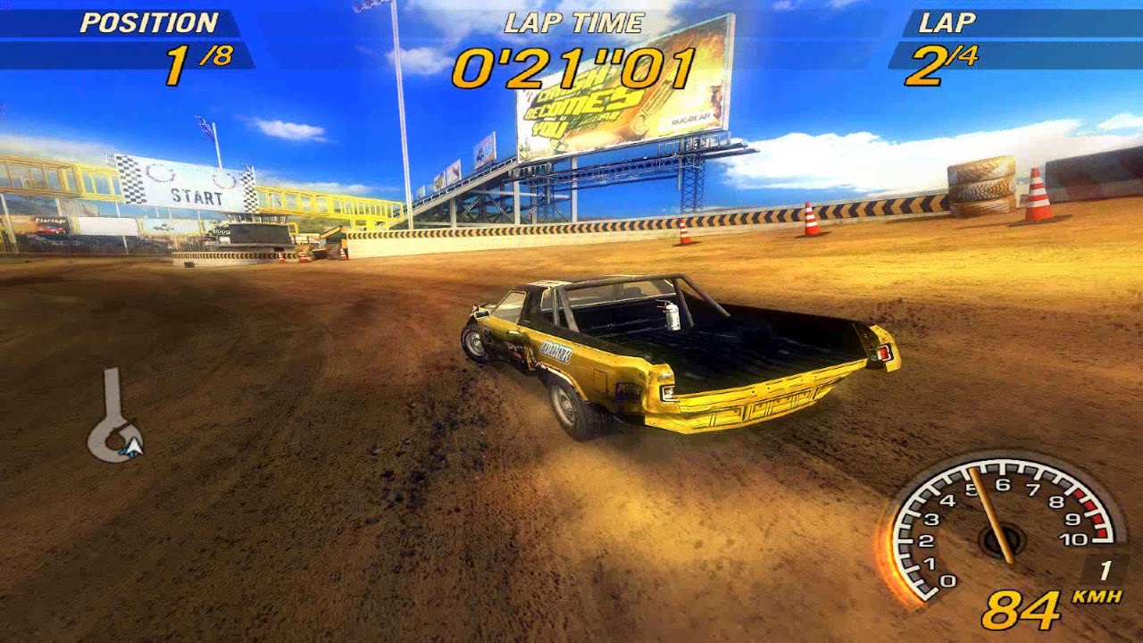 FlatOut 2: Race Level 3 - Crash Alley - YouTube