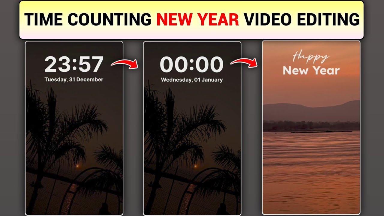 Time Counting Happy New Year Video Editing | Happy New Year 2025 Video ...