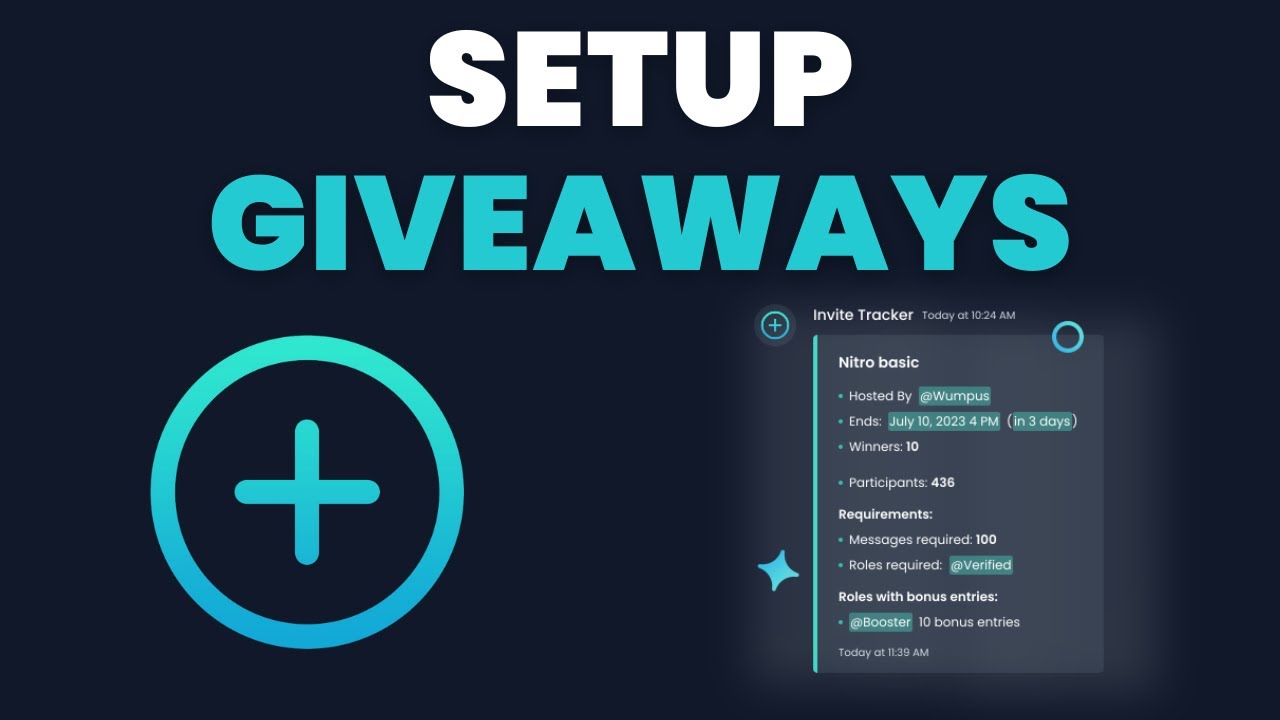 How to SETUP GIVEAWAYS for Invite Tracker’s Discord Bot (Official Video ...