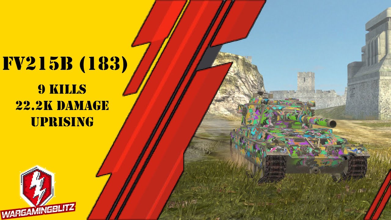 FV215b (183) - 9 Kills 22.2k Damage - Meowkittymeoww - Uprising - WOTB ...