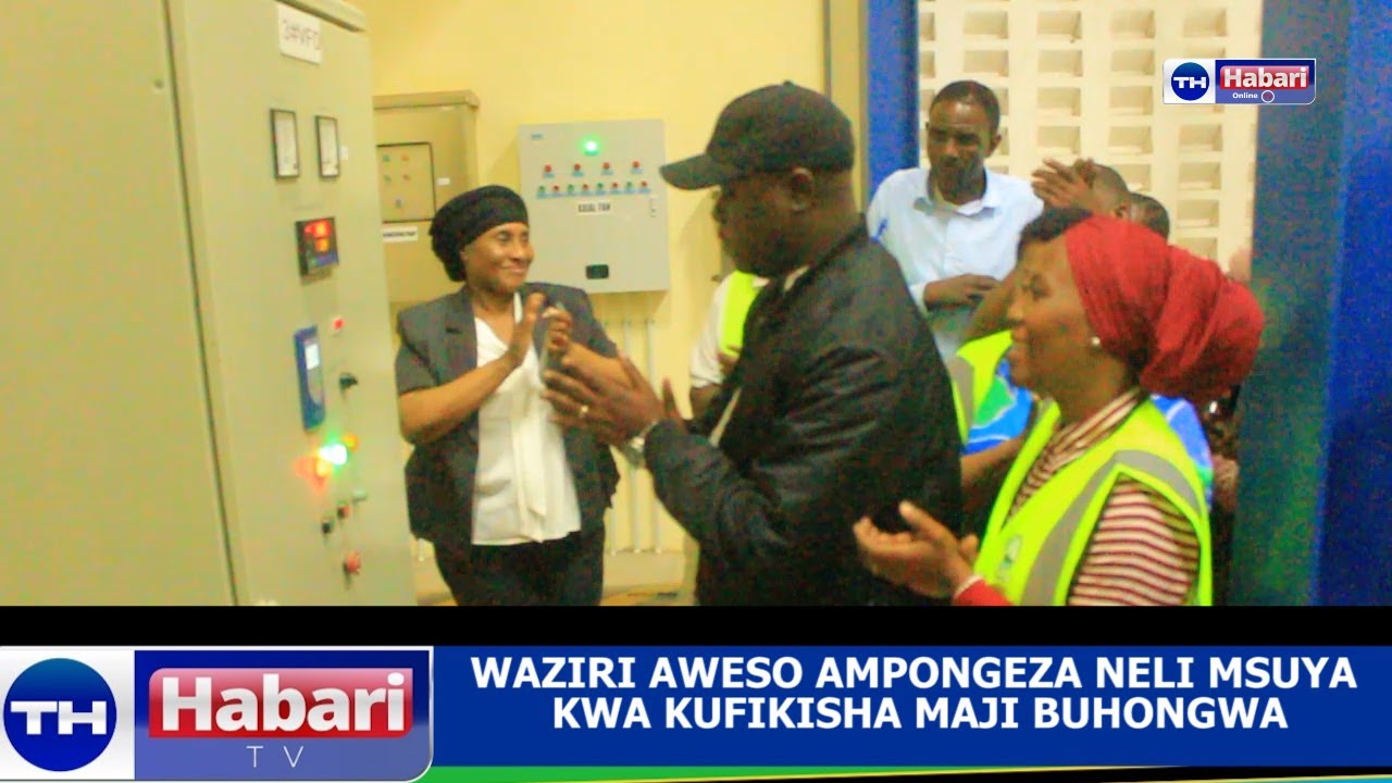 LIVE:WAZIRI WA MAJI JUMA AWESO AKESHA BUHONGWA KUWASHA MTAMBO WA ...