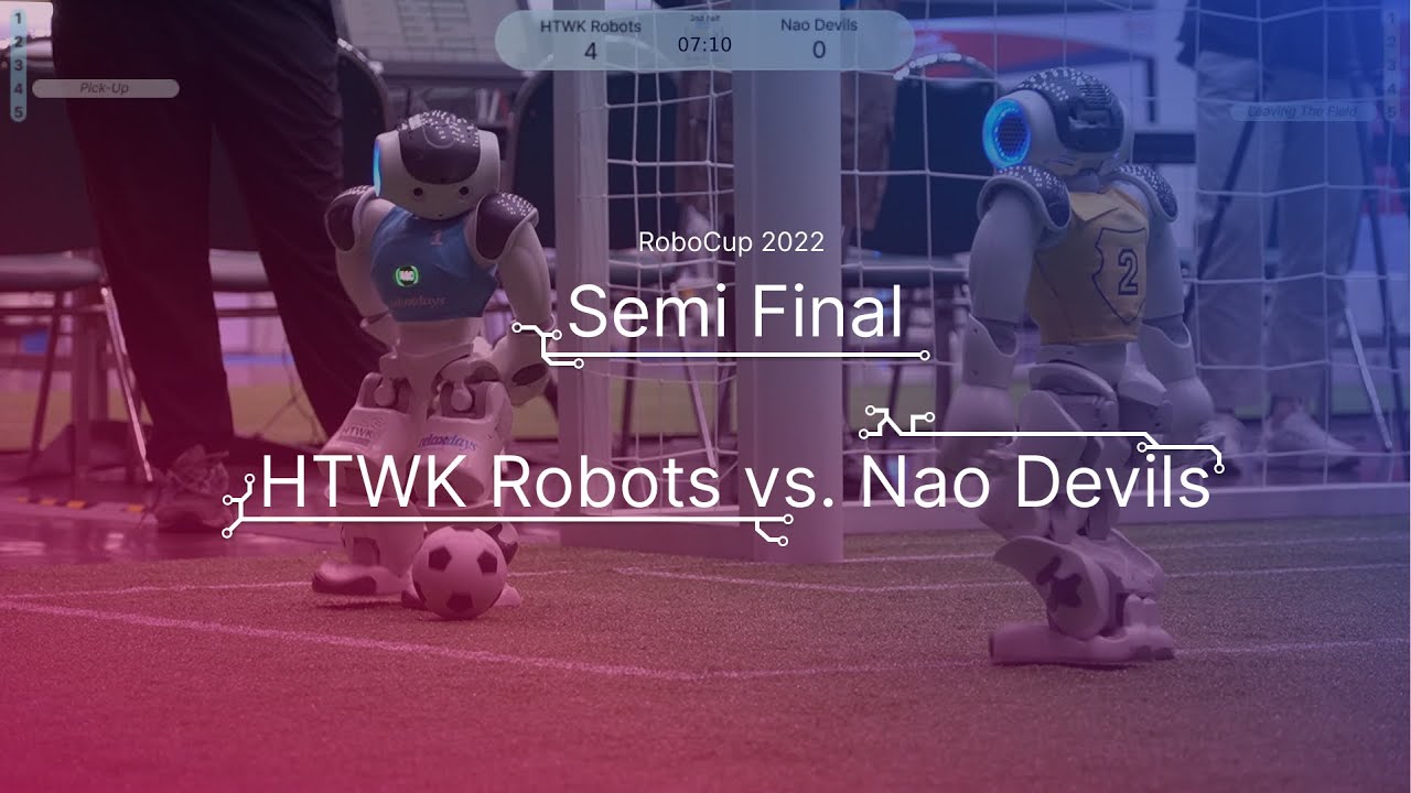 RoboCup 2022 - HTWK Robots vs. Nao Devils (Standard Platform League Semi Final) - YouTube