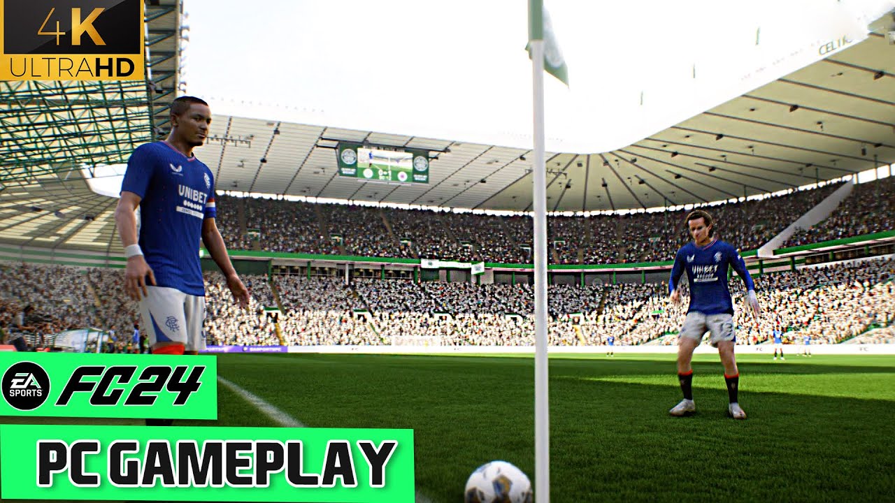 EAFC 24 Gameplay • Celtic vs Rangers • First look at Celtic Park! • 4K ...