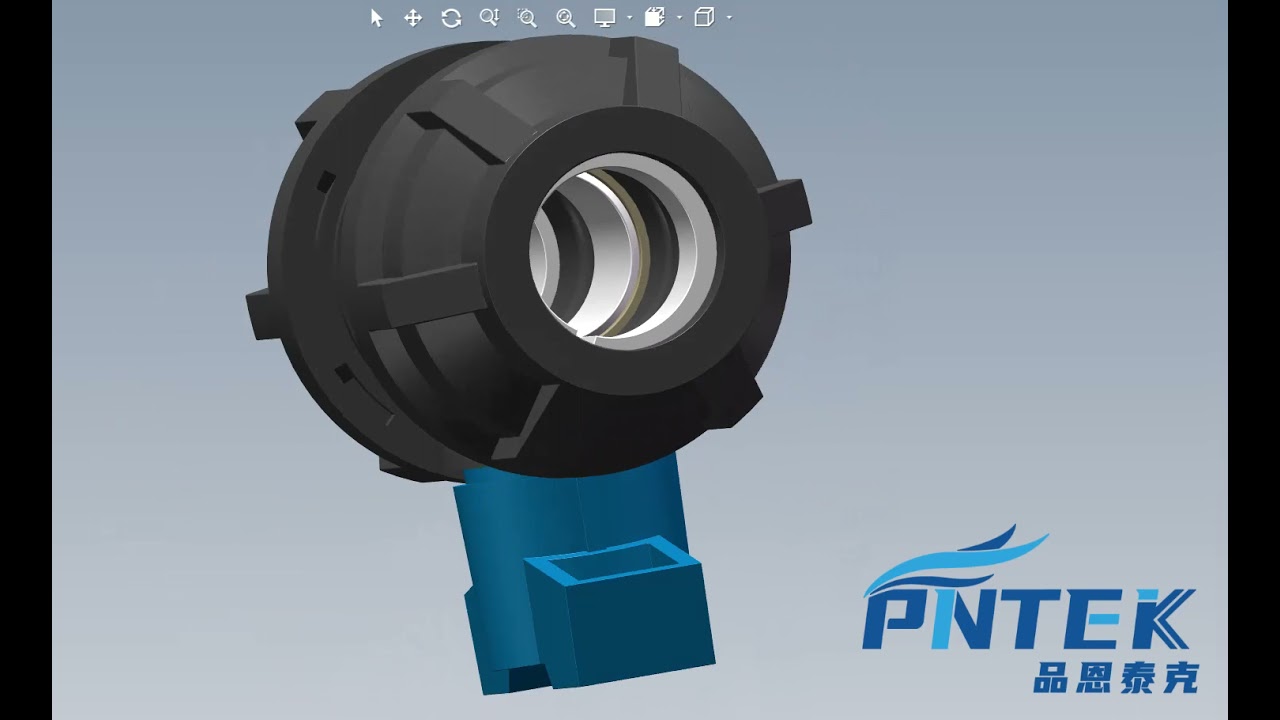 PP Ball valve exploded view - YouTube