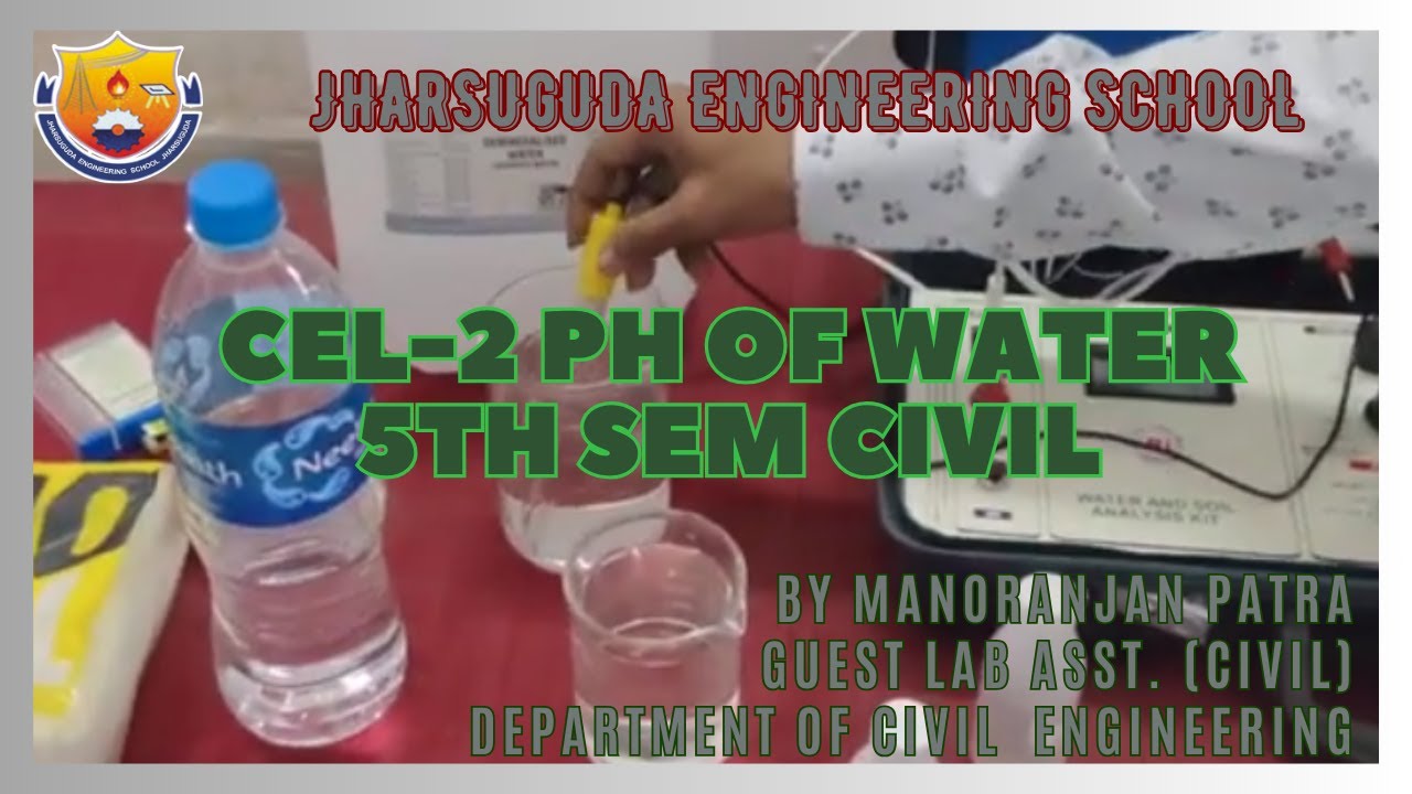 CEL-2 PH OF WATER /CIVIL /5TH SEM /JES JHARSUGUDA /SCTE&VT - YouTube