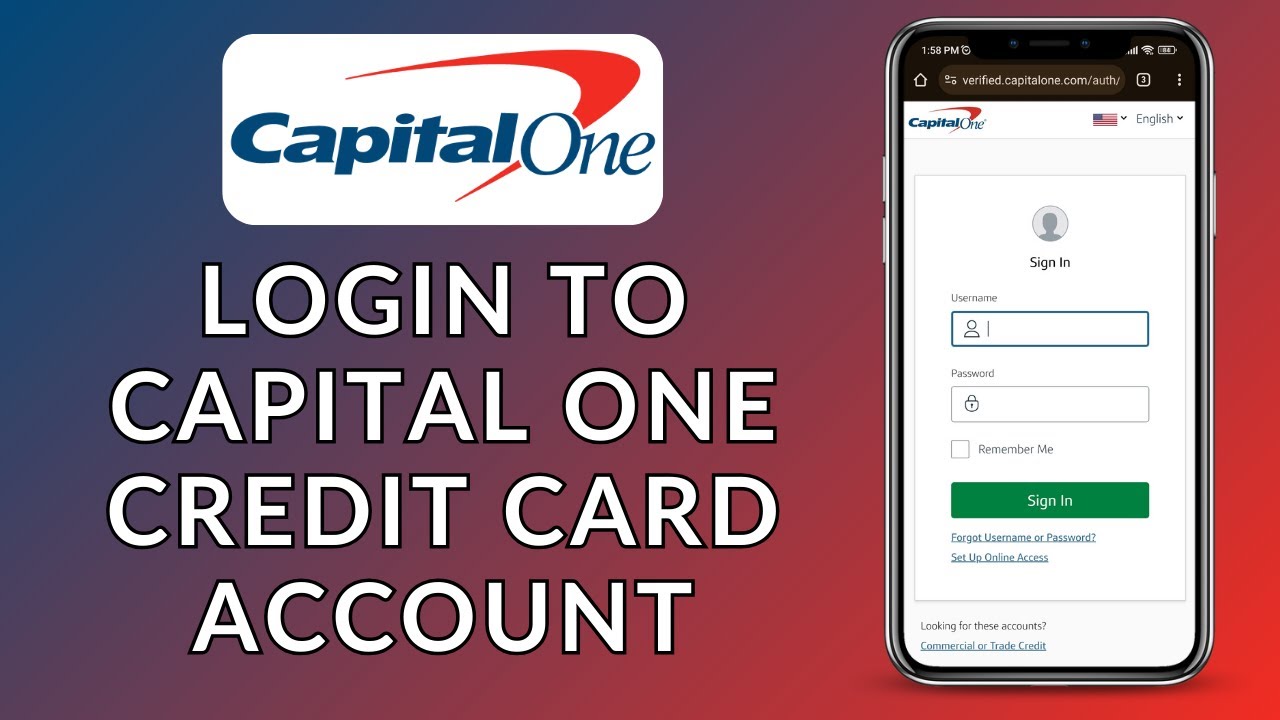 Capital One Credit Card Account Sign In: How to Log In to Your Capital ...