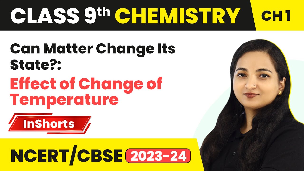 Can Matter Change Its State?: Effect of Change of Temperature | Class 9 ...