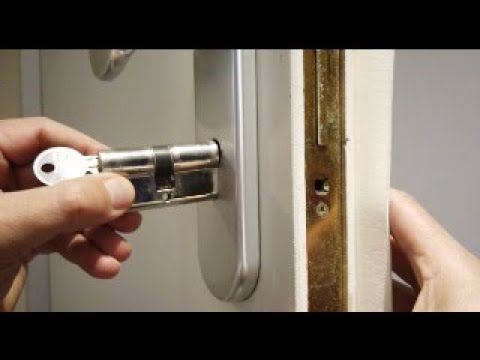 How to replace a lock cylinder - YouTube