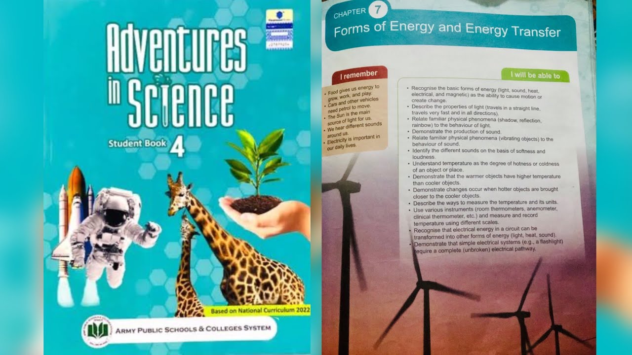 Apscs Adventures in science student book 4 chapter 7 Forms of energy ...