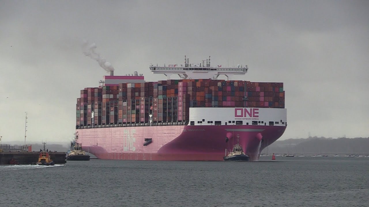 ONE INNOVATION 2023 CONTAINER SHIP MAIDEN VISIT TO SOUTHAMPTON 22/07/23 ...
