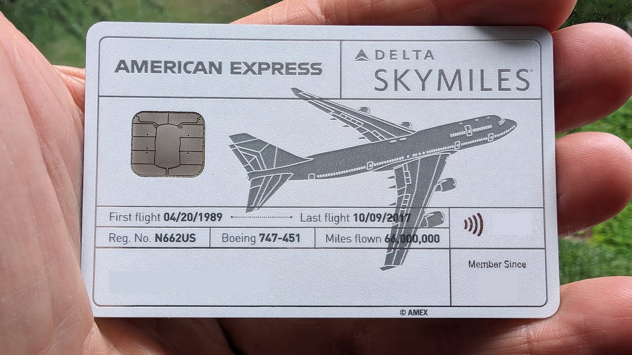 Delta American Express Reserve Airplane Limited Edition Card Arrived ...