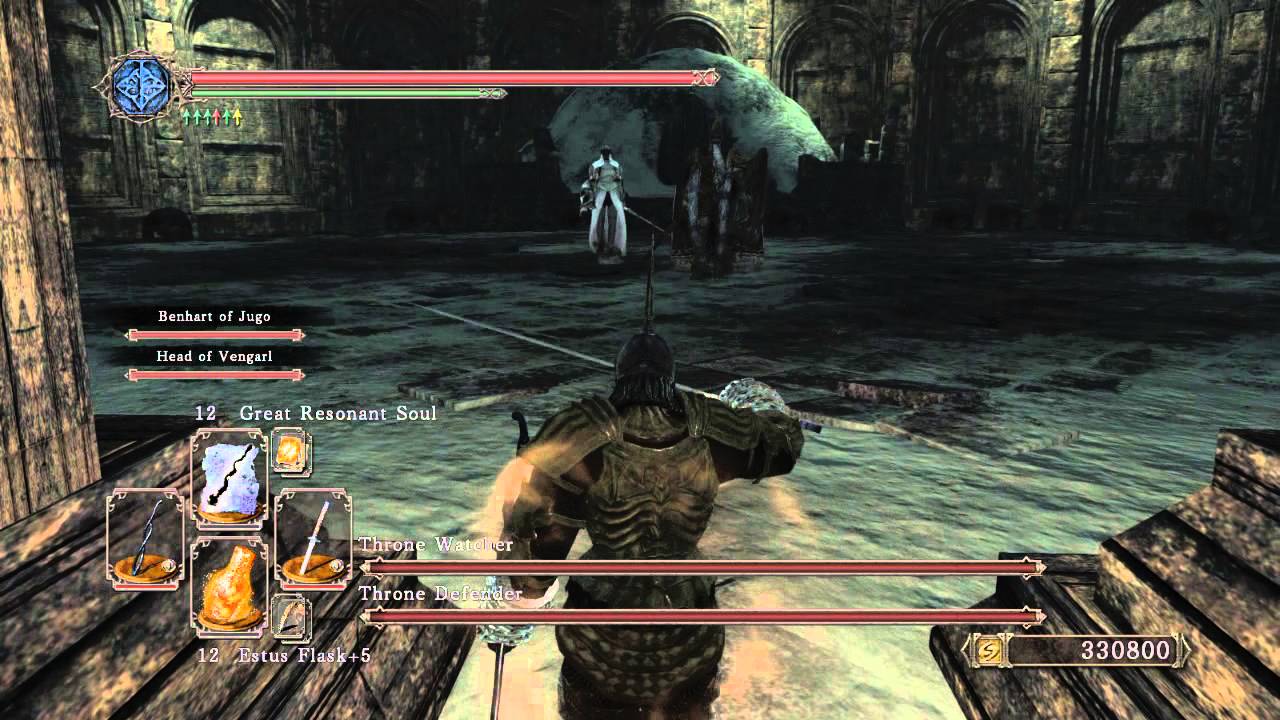 Dark Souls 2 - Throne Watcher And Defender EASY - YouTube