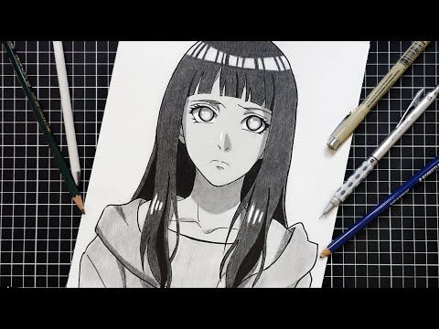 How to Draw HINATA HYUGA Easy | Boruto (step by step)