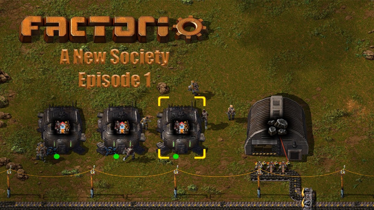 Rebuilding Civilization After Crashlanding| Factorio Colony/City Builder MOD | New Society Ep.1 ...