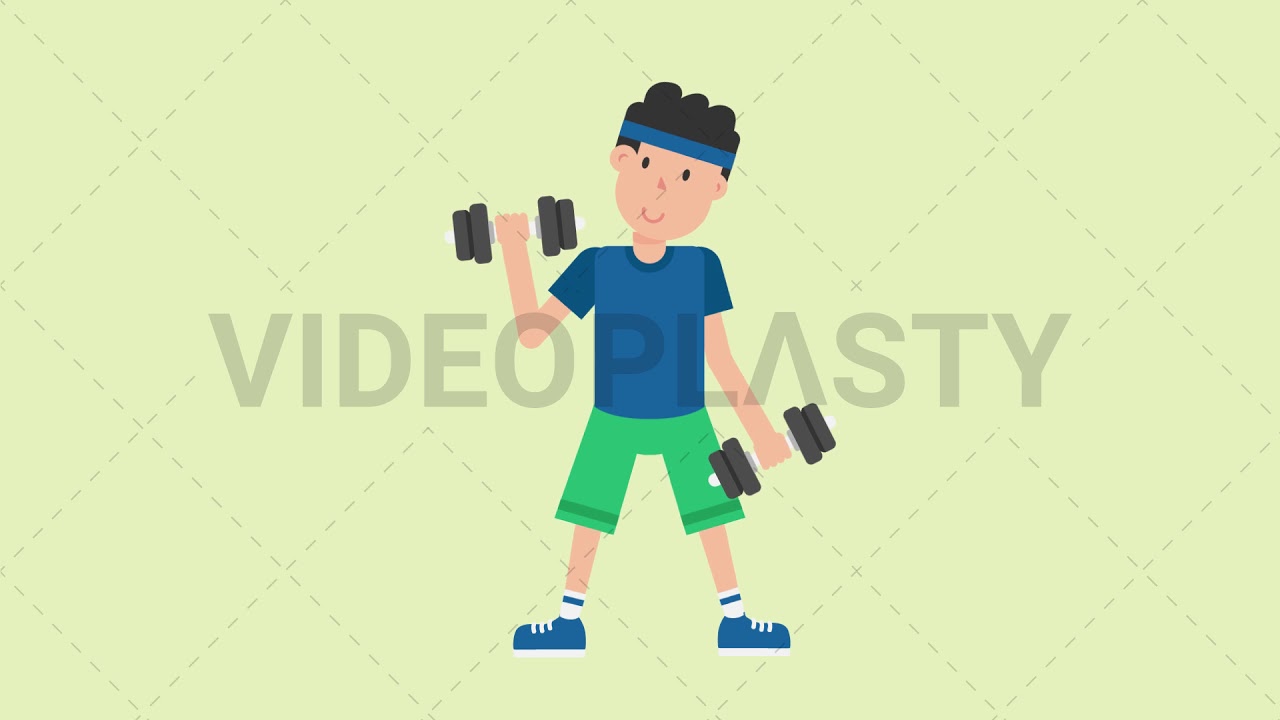Man Lifting Dumbells Animation [MOV & GIF] - YouTube