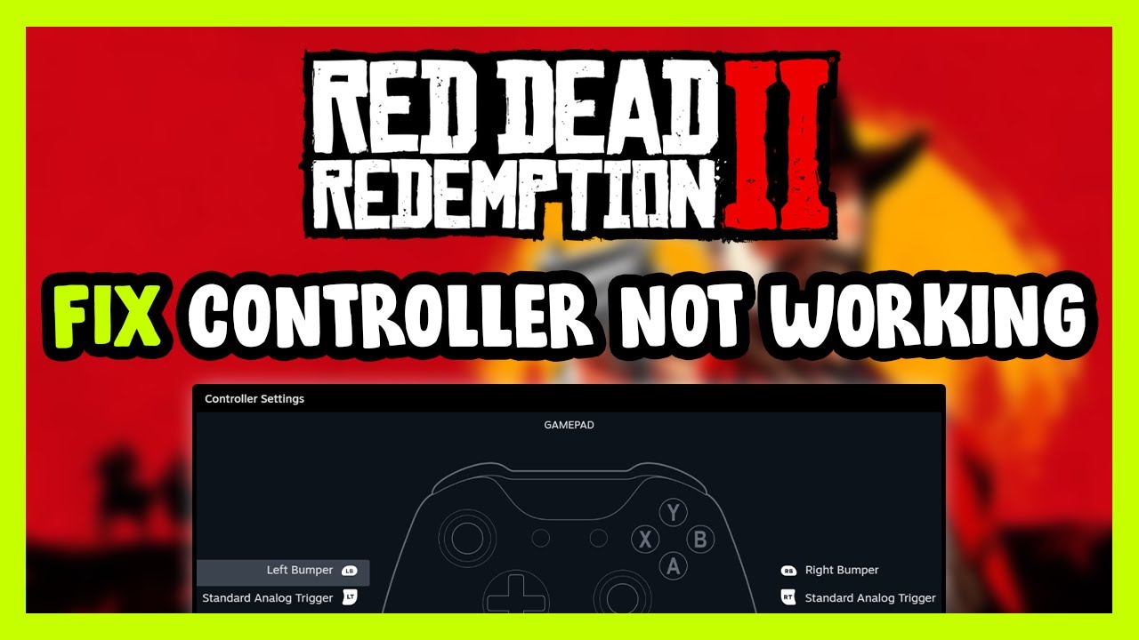 FIX Red Dead Redemption 2 Controller/Gamepad Not Working on PC - YouTube