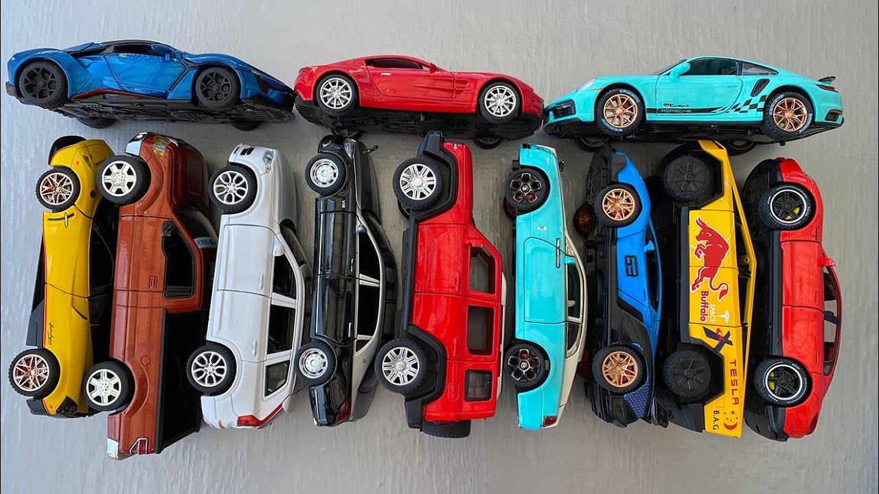 Collecting mini diecast Cars, Porsche, Tesla, Tank300, Pagani, Maybach ...