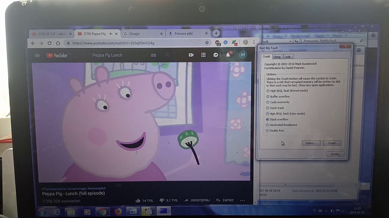 George Pig Has BSOD - YouTube