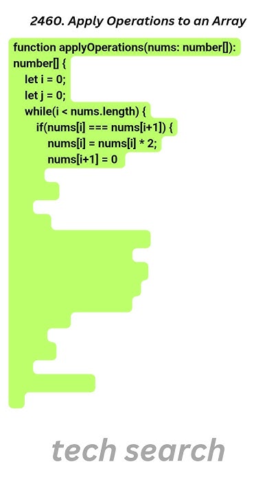 2460 Apply Operations To An Array Coding Leetcode Correctcoding
