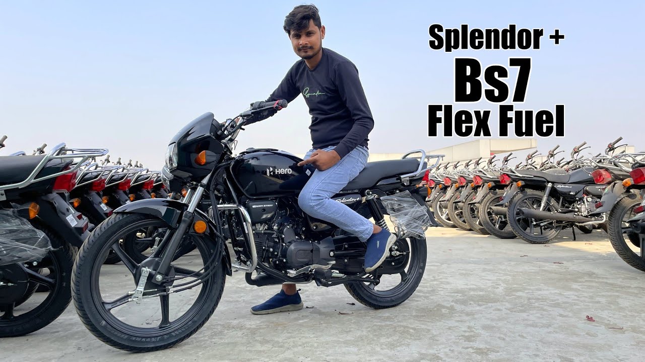 New Hero Splendor Plus Bs7 Flex Fuel Price Mileage New Update Full ...