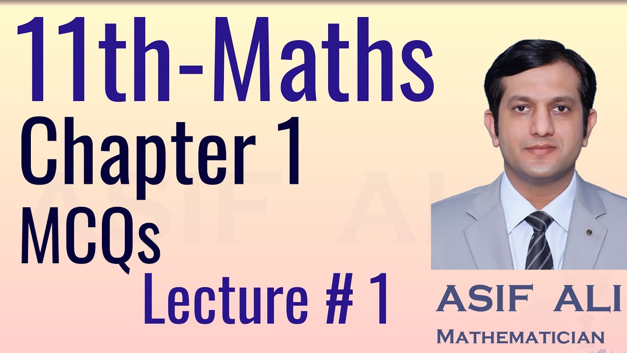 1st year math chapter 1 MCQs Lecture # 1 | FSc Mathematics - YouTube