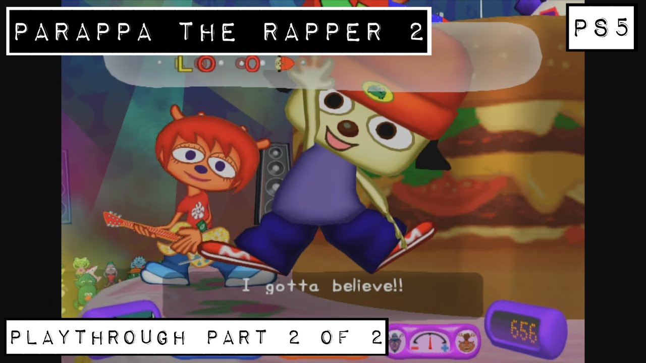 PaRappa the Rapper 2 - Playthrough Part 2 of 2 - PS5 Gameplay (PS4 ...