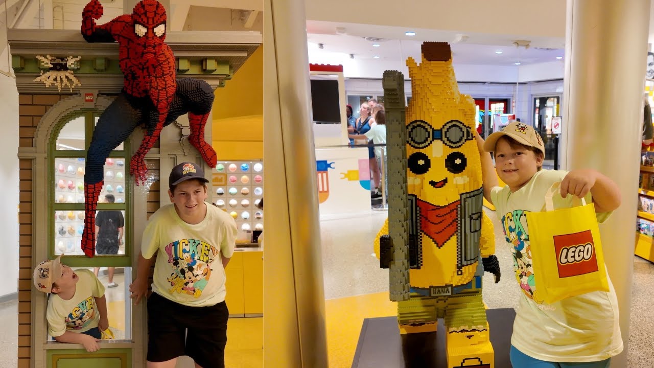 Disney World Day 68 Lego Store at Disney Springs - YouTube