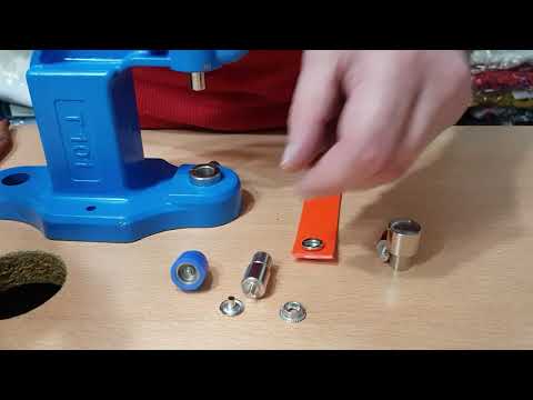 How to install four part 15mm  (#61) snap buttons